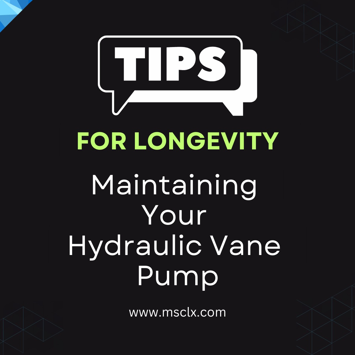 Maintaining Your Hydraulic Vane Pump: Tips for Longevity - MSCLX Hydraulic